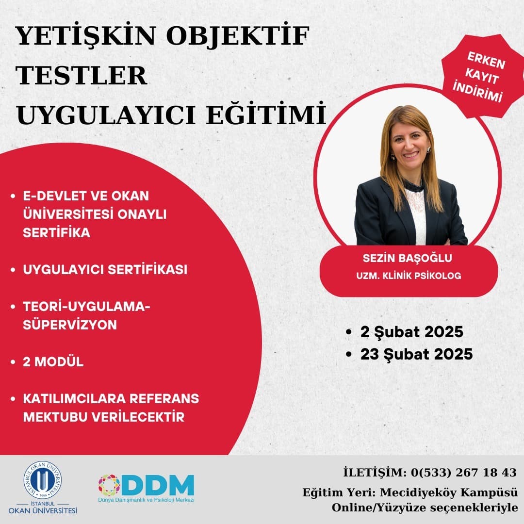 Yetişkin Objektif Testler Eğitimi | DDM